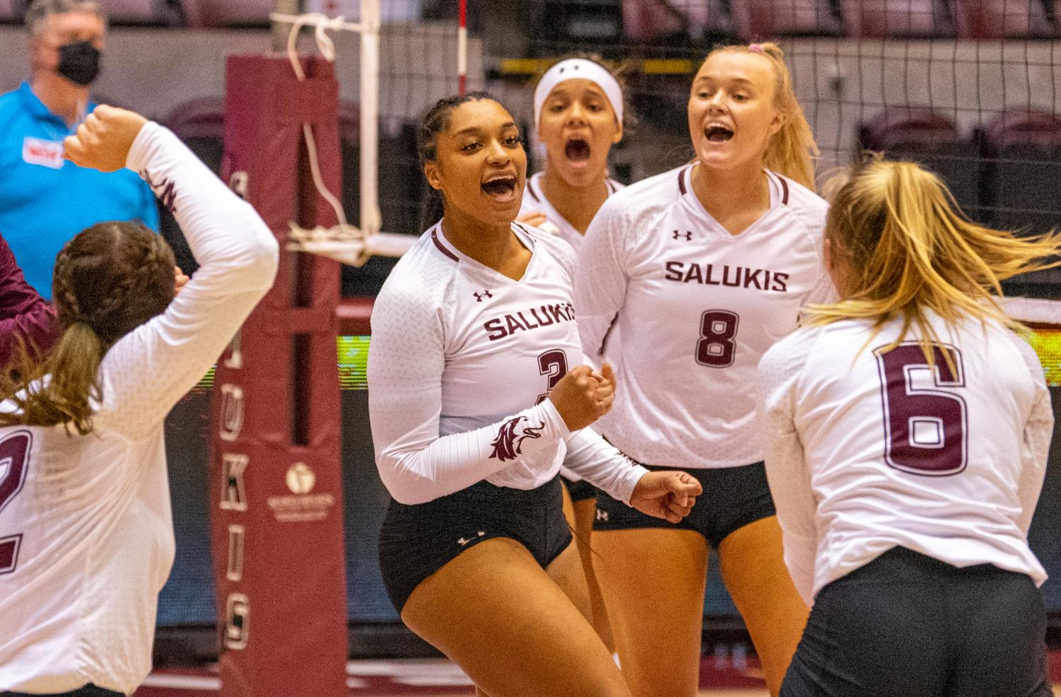 SIU Volleyball Earns first win of the season sweeps UT Martin – The ...